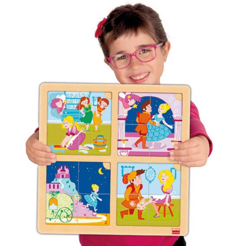 SET PUZLE-SECUENCIAS LOS 3 CERDITOS Y CENICIENTA